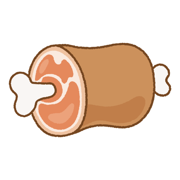 骨つき肉のイラスト | 商用OKの無料イラスト素材サイト ツカッテ