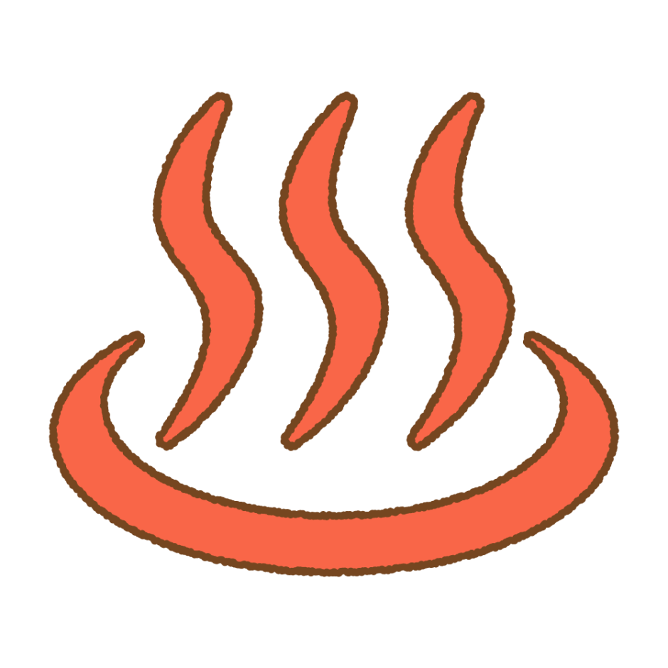 温泉マークのイラスト | 商用OKの無料イラスト素材サイト ツカッテ