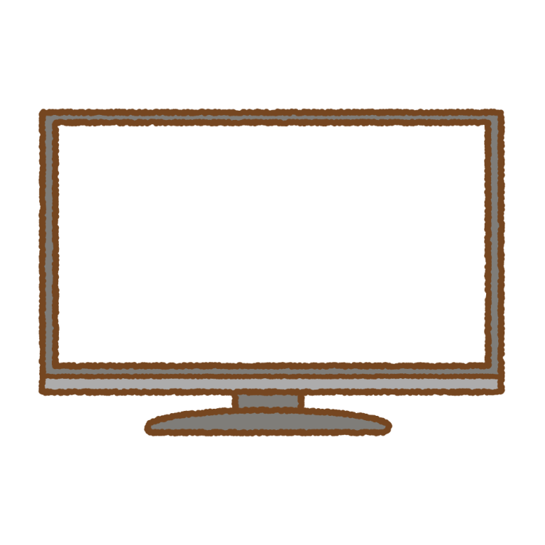 テレビのイラスト | 商用OKの無料イラスト素材サイト ツカッテ