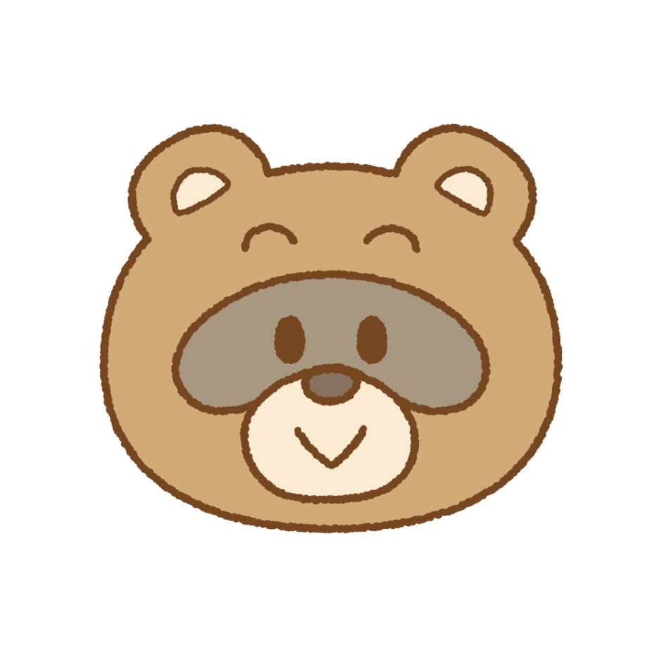 タヌキの顔のイラスト | 商用OKの無料イラスト素材サイト ツカッテ