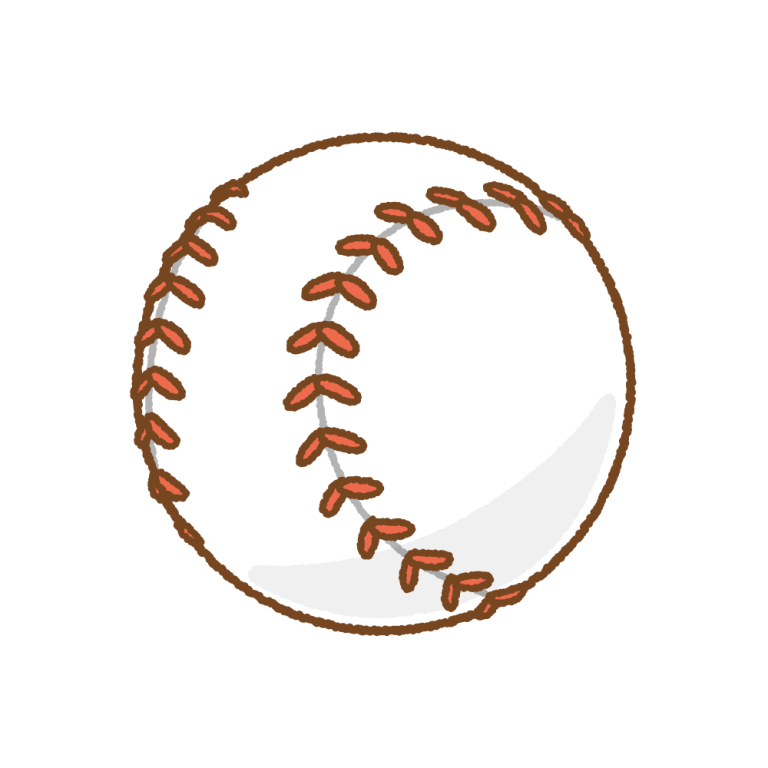 野球のボールのイラスト | 商用OKの無料イラスト素材サイト ツカッテ