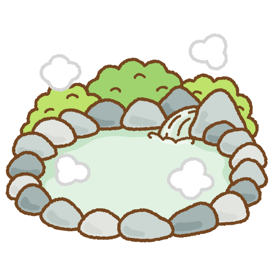 温泉のイラスト 商用okの無料イラスト素材サイト ツカッテ