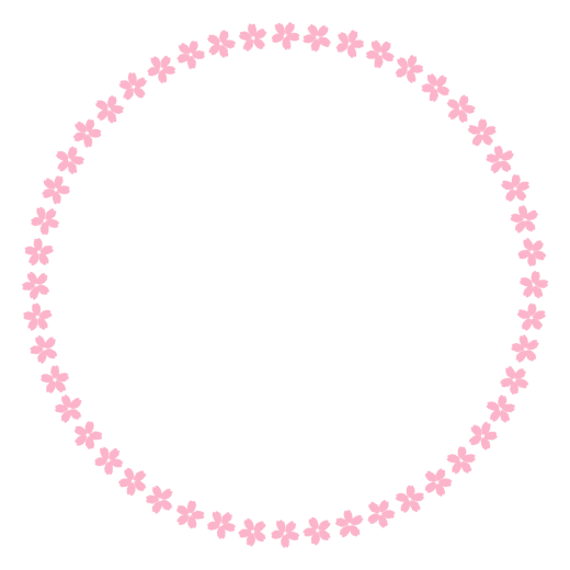 桜の花の丸フレーム素材のイラスト 商用okの無料イラスト素材サイト ツカッテ