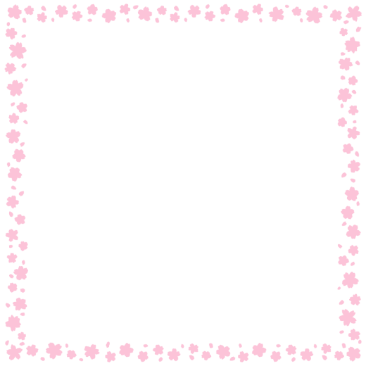 桜の花の正方形フレーム素材のイラスト 商用okの無料イラスト素材サイト ツカッテ