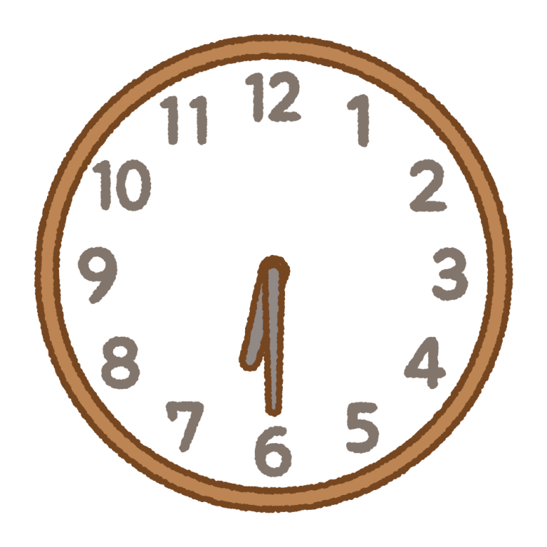 アナログ時計のイラスト | 商用OKの無料イラスト素材サイト ツカッテ