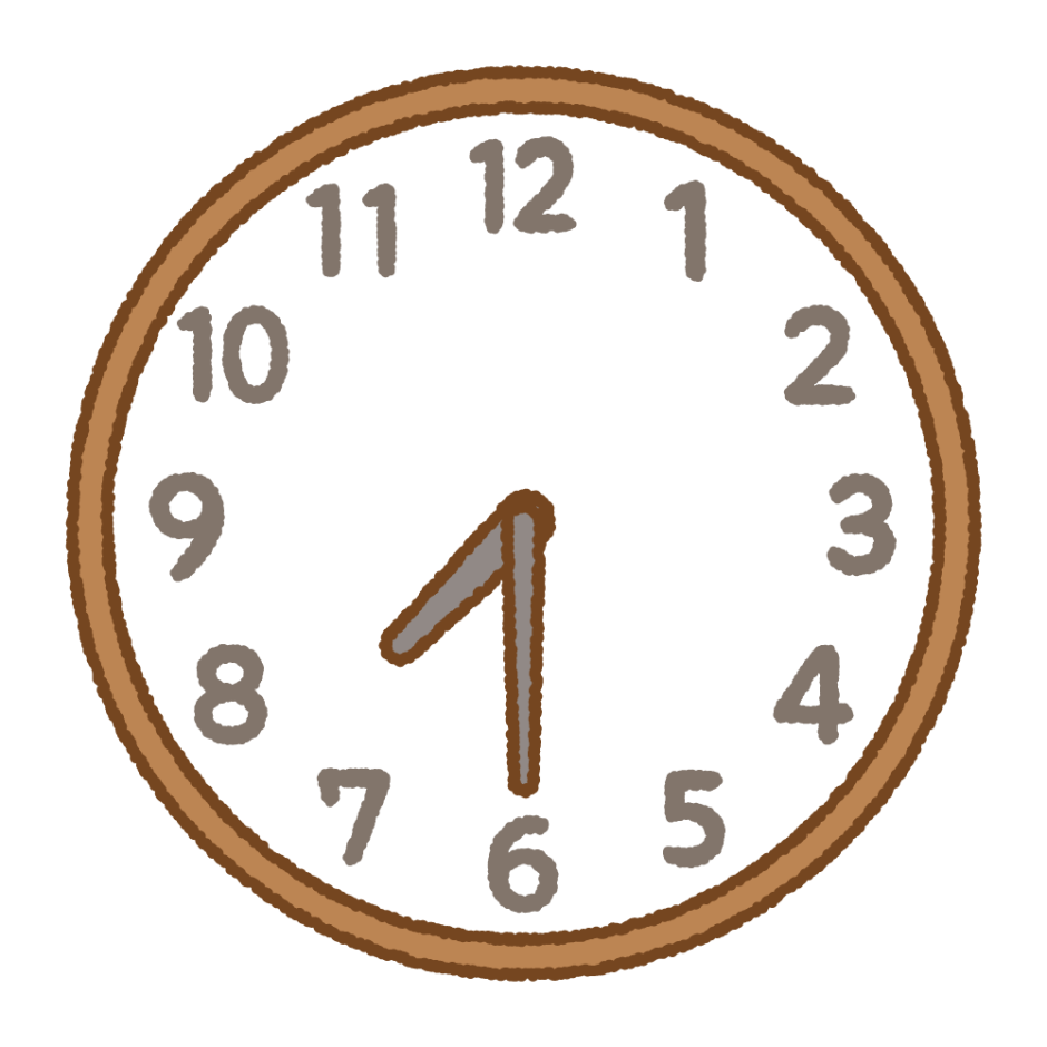 アナログ時計のイラスト | 商用OKの無料イラスト素材サイト ツカッテ