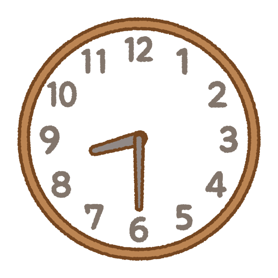 アナログ時計のイラスト | 商用OKの無料イラスト素材サイト ツカッテ