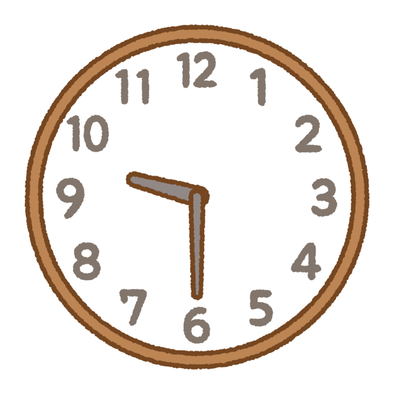 アナログ時計のイラスト | 商用OKの無料イラスト素材サイト ツカッテ